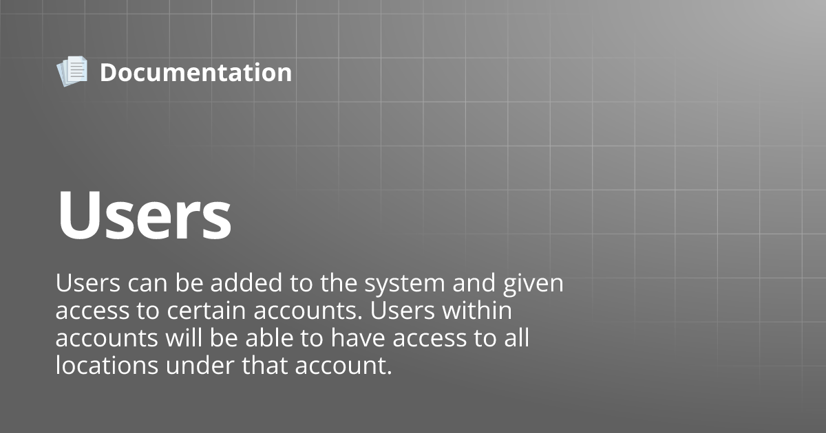 Users | Documentation